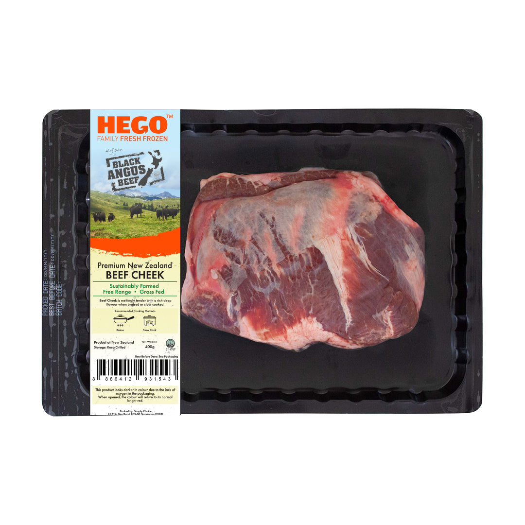 Hego | Black Angus Free Range Beef Cheek | 400g – Hen Tick Foods