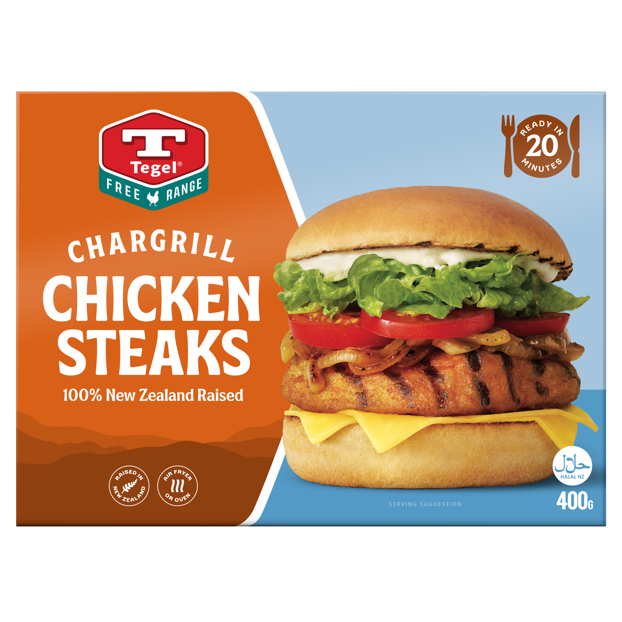 Tegel | Free Range Chargrill Chicken Steaks | 400g – Hen Tick Foods