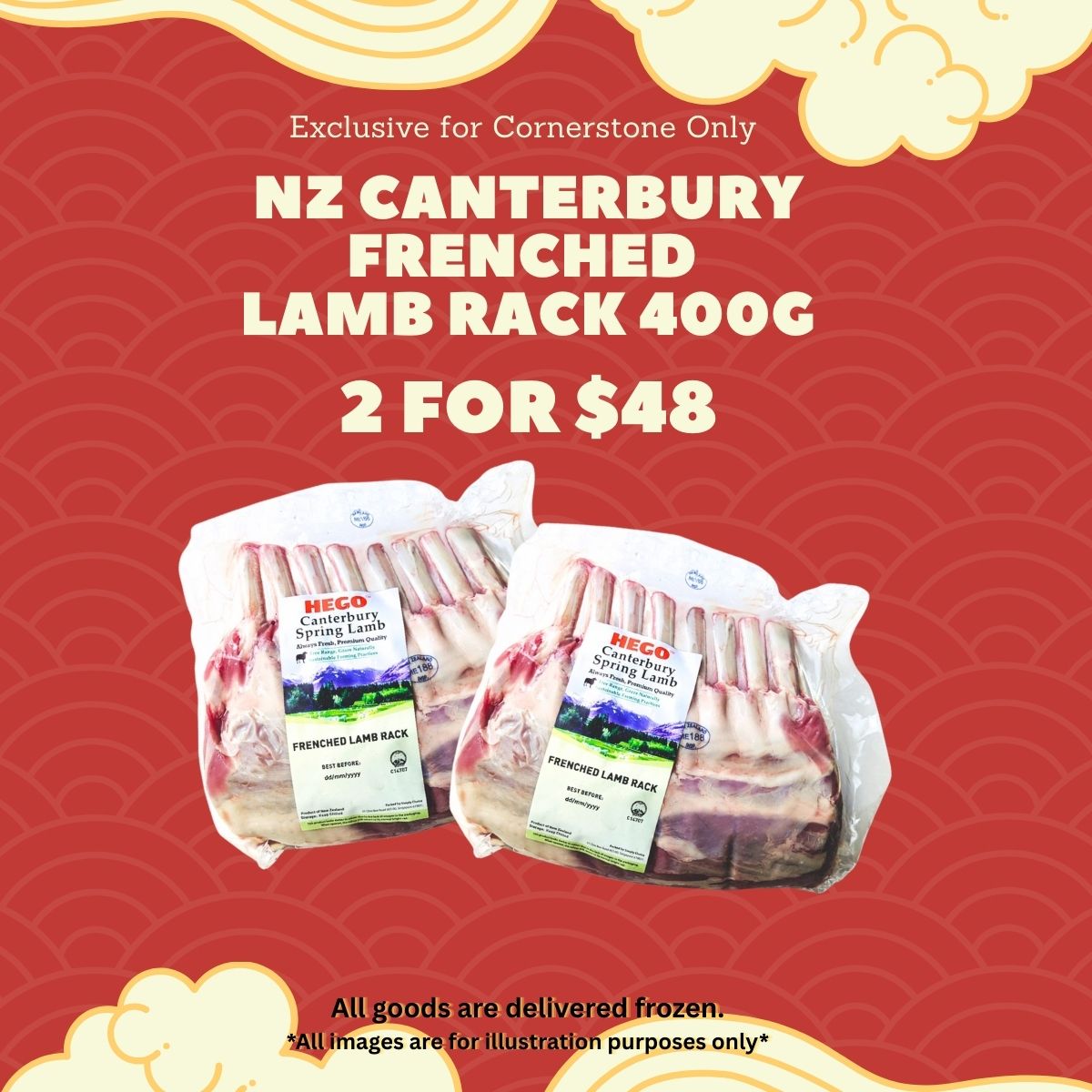 [CornerStone Exclusive] NZ Canterbury Lamb Rack Bundle - 2 for $48 Onl ...