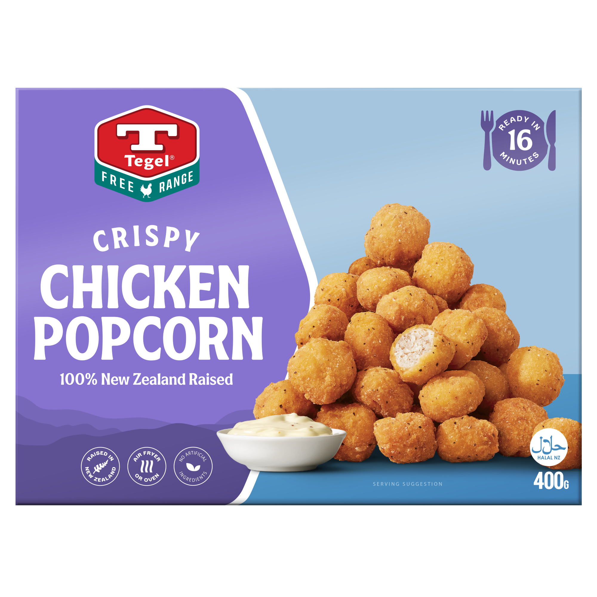 Tegel | Free Range Popcorn Chicken | 400g – Hen Tick Foods