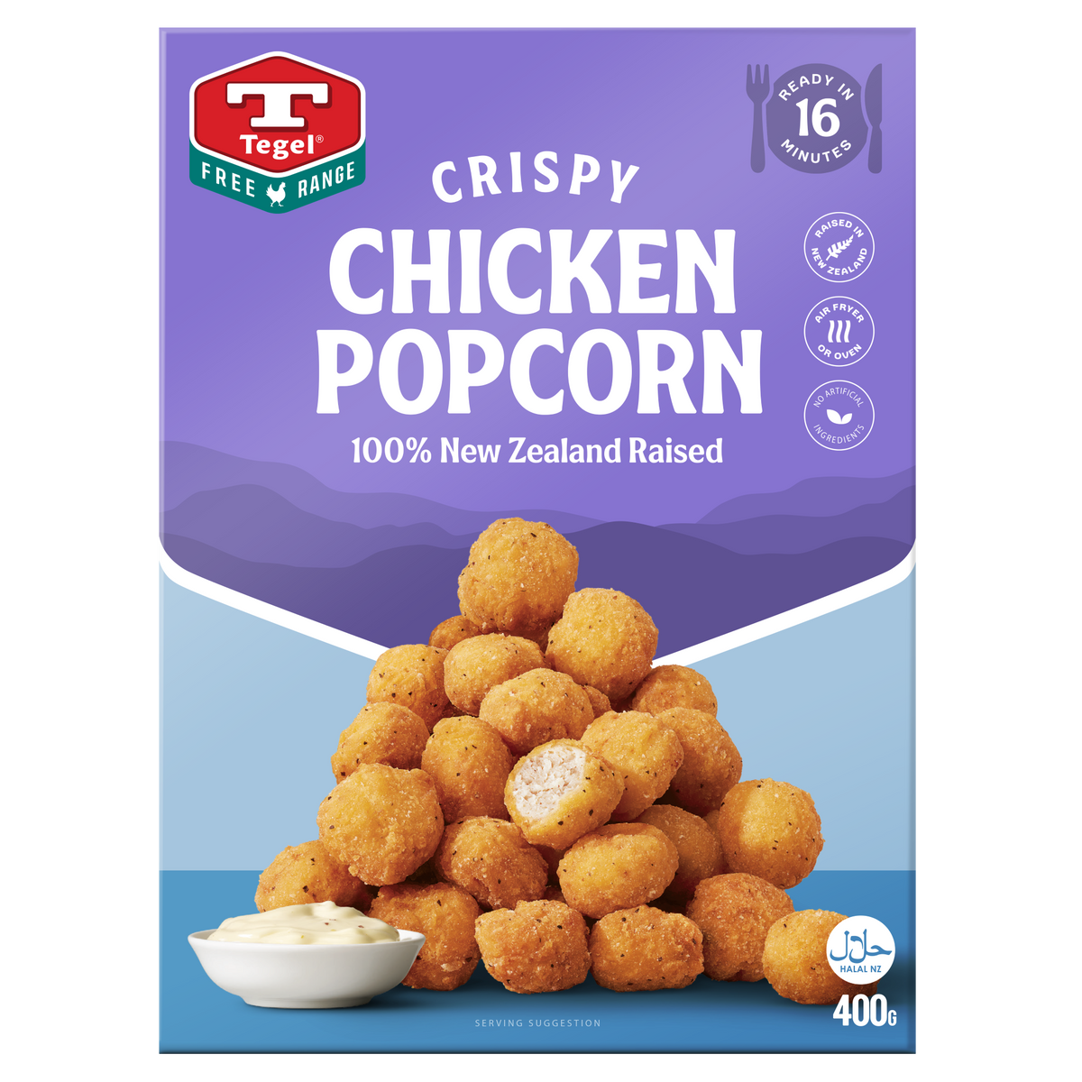 Tegel | Free Range Popcorn Chicken | 400g – Hen Tick Foods