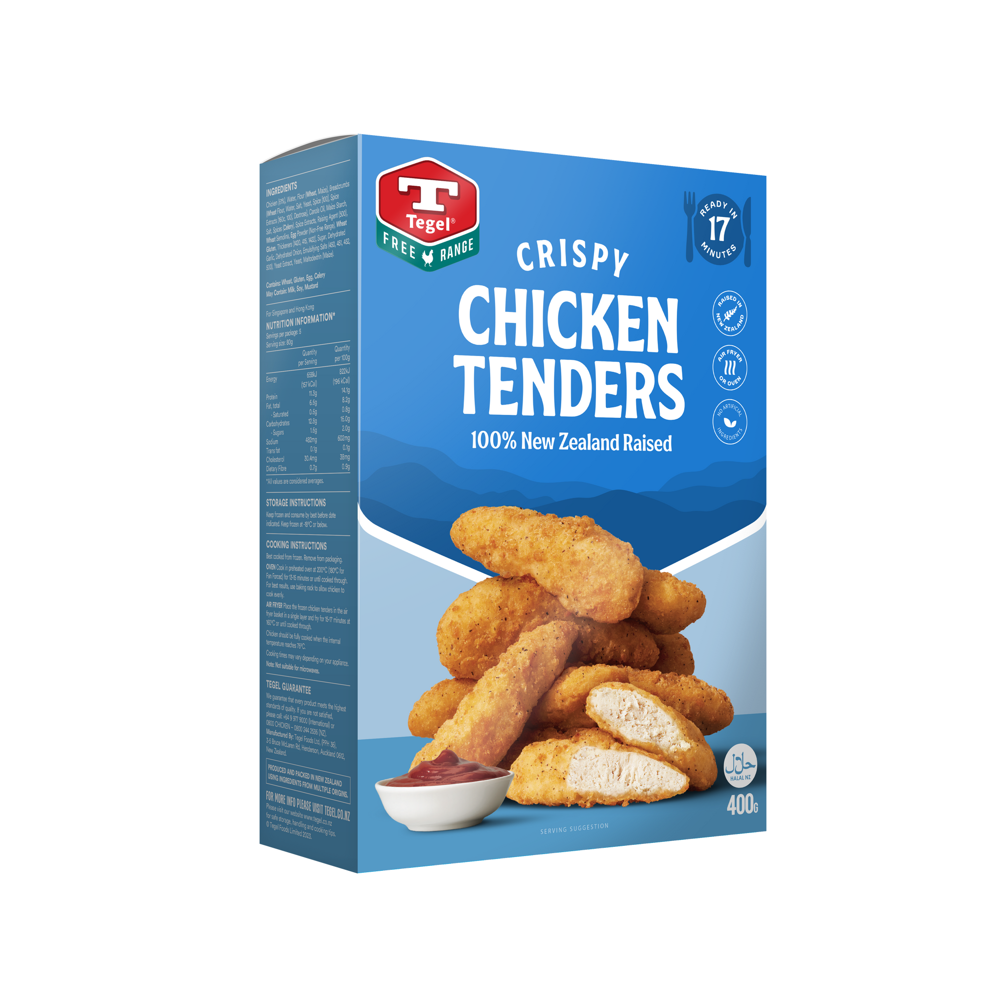 Tegel | Free Range Crispy Chicken Tenders | 400g – Hen Tick Foods