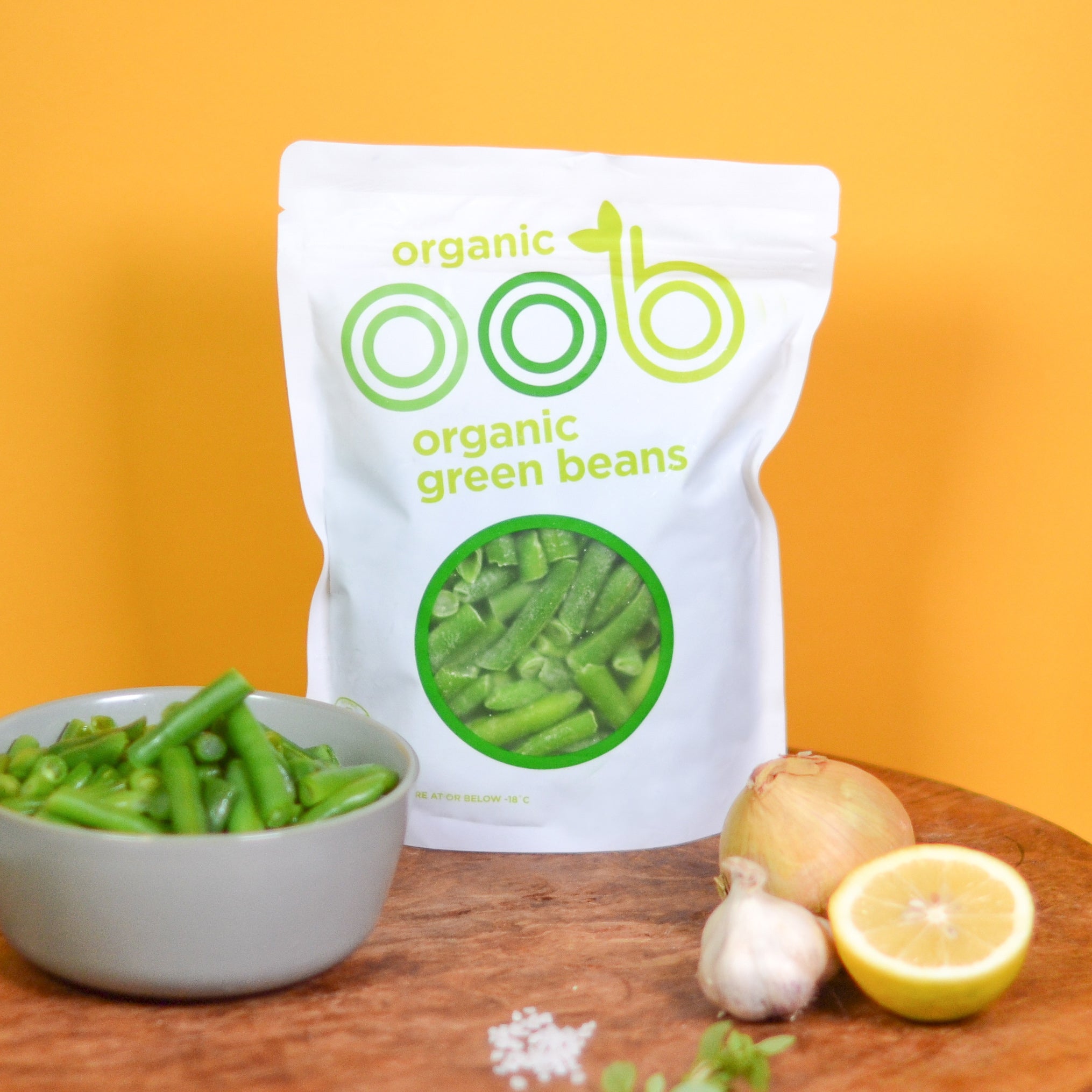 OOB | Organic Green Beans | 400g – Hen Tick Foods