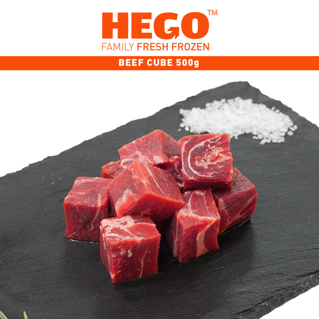 (Bundle of 4) Hego Beef Cube, 500g – Hen Tick Foods