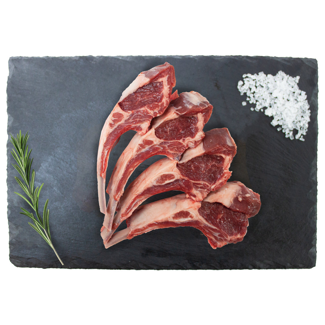 Canterbury Frenched Spring Lamb Rack Chop| 500g | Hego – Hen Tick Foods